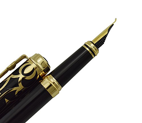 Lanxivi Duke Sapphire Fude Pen Calligraphy Fountain Pen Fine to Broad Size for Signature and Art Drawing