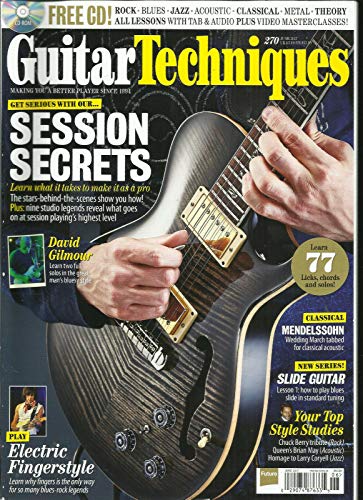 GUITAR TECHNIQUES MAGAZINE, JUNE, 2017 NO. 270 FREE CD MISSING.