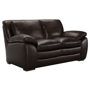 zanna love seats, dark brown