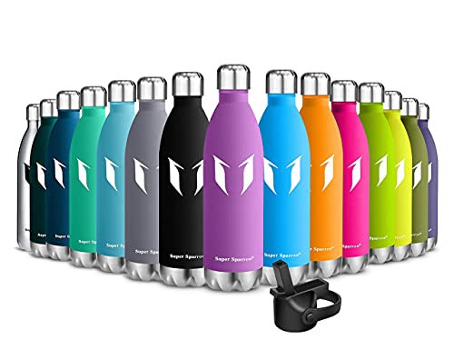 Super Sparrow Suitable for All People Coke-500-Lilac Water Bottle, Lilac Purple, 500ml-17oz