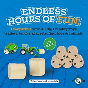 Big Country Toys 5-Piece Hay Bale Set - Toy Hay Bales for Farm Animal Toys for 3 Year Old Boys & Girls