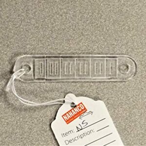 NAHANCO NS2 Rubber Non-Slip Grip Strip for Hangers, Removable, 4", Clear (Pack of 200)