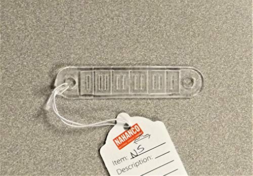 NAHANCO NS2 Rubber Non-Slip Grip Strip for Hangers, Removable, 4", Clear (Pack of 200)