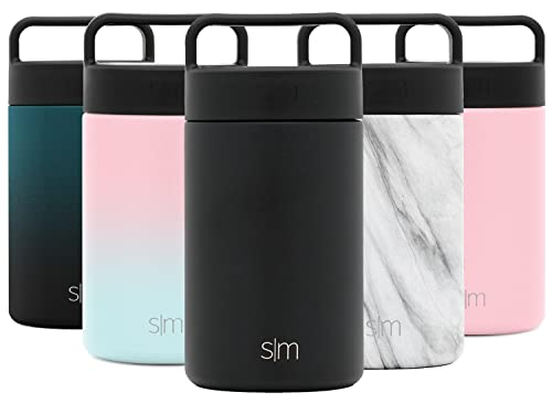 Simple Modern Food Jar Thermos for Hot Food | Reusable Stainless Steel Vacuum Insulated Leak Proof Lunch Storage for Smoothie Bowl, Soup, Oatmeal | Provision Collection | 16oz | Midnight Black