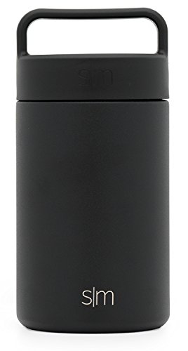 Simple Modern Food Jar Thermos for Hot Food | Reusable Stainless Steel Vacuum Insulated Leak Proof Lunch Storage for Smoothie Bowl, Soup, Oatmeal | Provision Collection | 16oz | Midnight Black