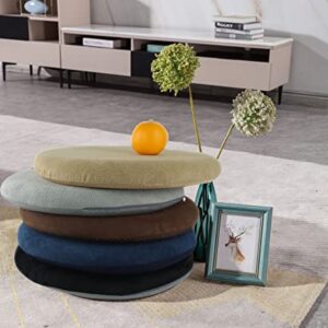 Sigmat Memory Foam Seat Cushion Anti-Slip Soft Round Stool Cushion Chair Pad 16 Inch Grey