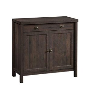 sauder costa library base, l: 31.30" x w: 14.41" x h: 30.00", coffee oak finish