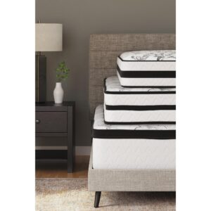 Signature DESIGN BY ASHLEY Chime 10 Inch Medium Firm Hybrid Matress - CertiPUR-US Certified Foam, Queen.