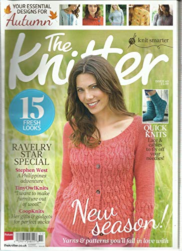 THE KNITTER, NOVEMBER, 2013 ISSUE 63 (YOUR ESSENTIAL DESIGNS FOR AUTUMN)