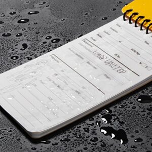 Warp United 5-Pack Full Waterproof EMT Point of Care SOAP NOTE Notepad 6" x 3-3/4" MRI Safe version na1.02