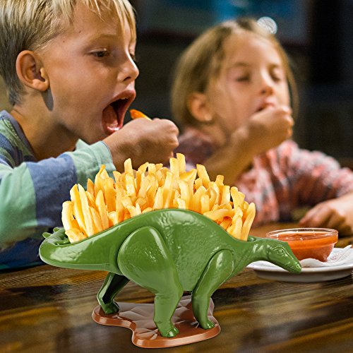 Funwares Original Nachosaurus Snack and Dip Set, Dinosaur Nacho Holder