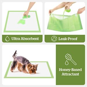 Pogi's Dog Training Pads with Adhesive Sticky Tabs (50-Count) (24x24in) - Large Puppy Pads, Earth-Friendly Dog Pads, Plant-Based Puppy Pee Pads for Dogs - Puppy Supplies for Small to Large Sized Dogs