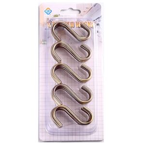 TOPIND 20 Pack 2.4in S Hooks, Steel S Hanging Hooks Heavy Duty Hooks Hanger for Kitchen Work Shop Bathroom Garden, Pan Pot Rack Hooks, Closet Hooks, Hanging Plants, Cups, Jeans