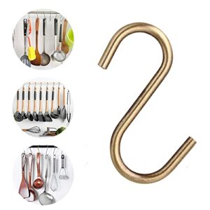 TOPIND 20 Pack 2.4in S Hooks, Steel S Hanging Hooks Heavy Duty Hooks Hanger for Kitchen Work Shop Bathroom Garden, Pan Pot Rack Hooks, Closet Hooks, Hanging Plants, Cups, Jeans