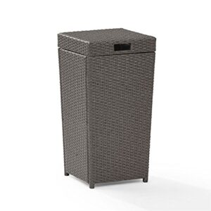 PALM HARBOR OUTDOOR WICKER TRASH BIN