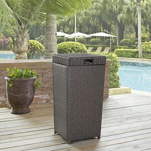 PALM HARBOR OUTDOOR WICKER TRASH BIN