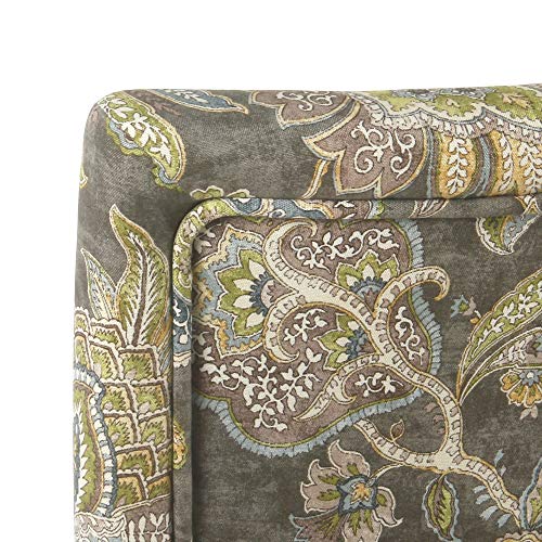 HomePop Parsons Classic Upholstered Accent Dining Chair, Set of 2, Multicolor Gray Floral