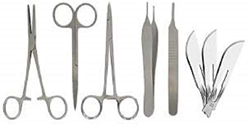 Suture Practice Kit w Suturing Guide E-Book,[Large Case Large Pad & Variety of Sutures w Slots] 4th Gen Pad, Tools Suture Needles by Medical Professionals for Residents Med Dental Vet School Students