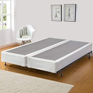 mattress solution fully assembled wood split traditional box spring/foundation for mattress set, king, beige