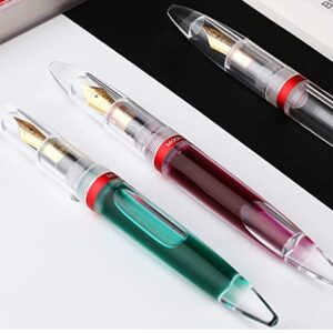 Majohn M2 Eye Dropper Fountain Pen, Large-Capacity Ink Storing, Fine Nib Writing Pen Set for Office/Business/Student/Signature