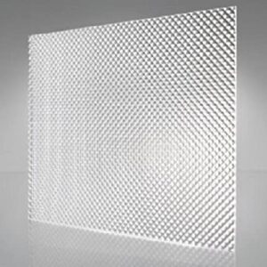 F12-100/2246-8 Pack Replacement Fluorescent Light Cover Panels - Clear Prismatic Acrylic 22.5" x 46.5" x .100"; Priced PER Package