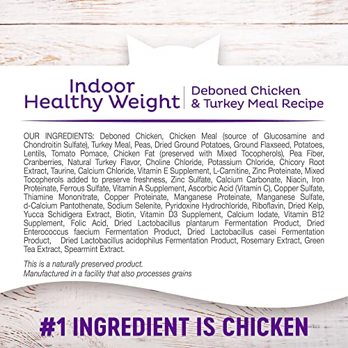 Wellness Complete Health Grain-Free Indoor Healthy Weight Chicken Recipe Dry Cat Food, 5.5 Pound Bag