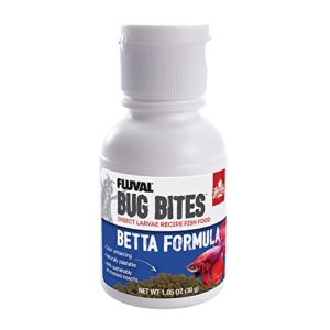 fluval bug bites betta fish food, granules for small to medium sized fish, 1.06 oz.