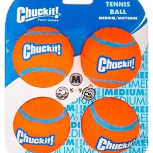 Chuckit! Dog Tennis Ball, Medium, 8-Pack, All Breed Sizes