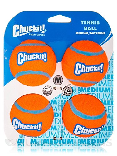 Chuckit! Dog Tennis Ball, Medium, 8-Pack, All Breed Sizes