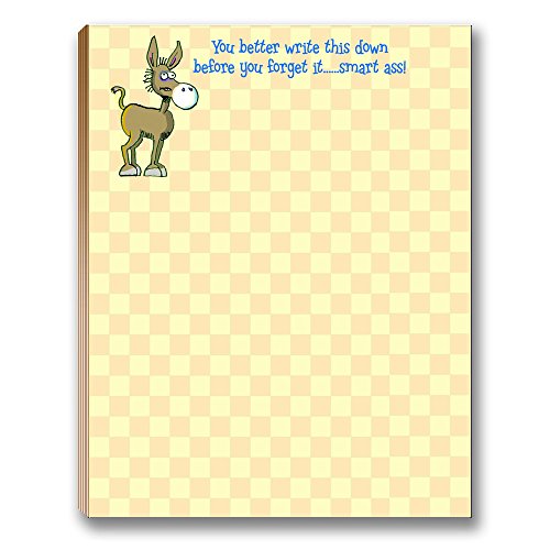 Stonehouse Collection Funny To Do List Notepads Assorted Pack - 4 Pads For Your Lists - Office Notepads - USA Made (Funny Pack)