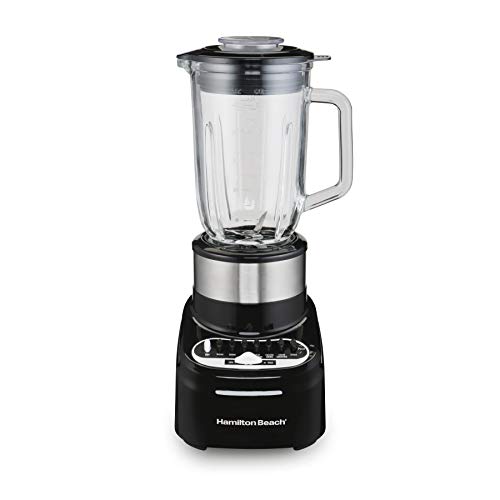 Hamilton Beach Multi-Mix Blender with 40oz Glass Jar and 14-Functions for Grinding, Puree, Ice Crush, Shakes and Smoothies, 800 Watts, Stainless Steel (54210)