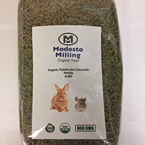 Modesto Milling Organic, Non GMO Rabbit & Chinchilla Pellets,10 lbs; Item# 682