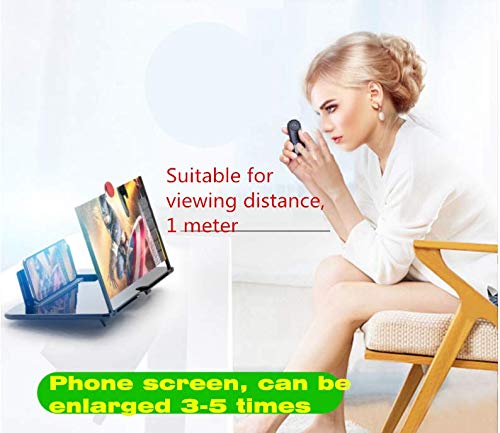 Screen Magnifier Mobile Projector Smartphone 3D HD Magnifier Support iPhone X / 8/8 Plus / 7/7 Plus / 6 / 6s / 6 Plus / 6s Plus and All Other Smartphones (-03)