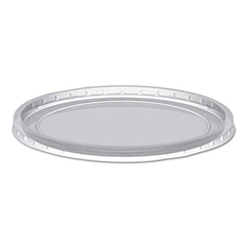 Anchor Packaging MicroLite Deli Tub Lid, Inside-Cap Fit, Fits 8-32 oz Containers, 4.56" Diameter x 0.26"h, Clear, Plastic, 500/Carton