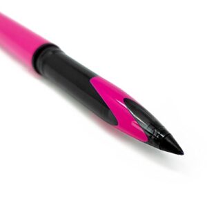 Uni-Ball AIR Micro - 0.5mm Fine Rollerball - Blue Ink - Pink Barrel - 6 Pack