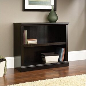 scranton & co 2 shelf bookcase in estate black