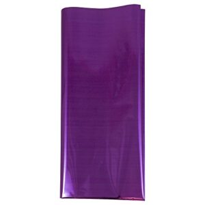 JAM PAPER Tissue Paper - Purple Mylar - 3 Sheets/Pack