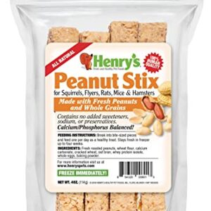 Henry's Peanut Stix - The Only Hamster and Squirrel Treat Baked Fresh to Order, 4 Ounces