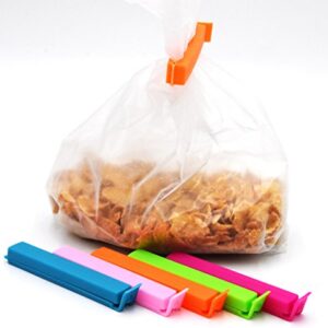 JSSHI 30 PCS Plastic Food Sealing Holder Clips Fresh-Keeping Bag Clips Sealer For Kitchen Food and Snack Bag (4 Inch)