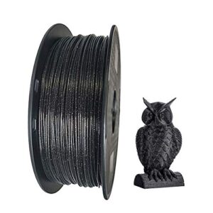 black marble pla filament 1.75mm 3d printer filament 1kg 2.2lbs glittery sparkle shining pla material glitter black sky speckle sparkly galaxy black color