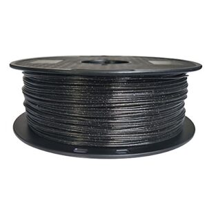 Black Marble PLA Filament 1.75mm 3D Printer Filament 1KG 2.2LBS Glittery Sparkle Shining PLA Material Glitter Black Sky Speckle Sparkly Galaxy Black Color