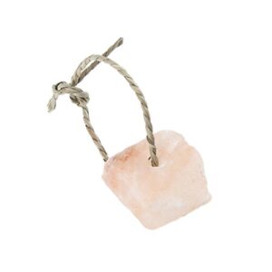 2 Pack Natural Himalayan Rock Small Animals Salt Lick on a Rope Chew Treat Toy for Small Pets