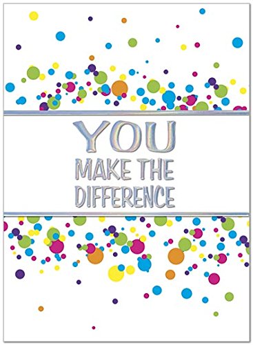 25 Employee Anniversary Cards - You Make the Difference - 26 White Envelopes - FSC Mix