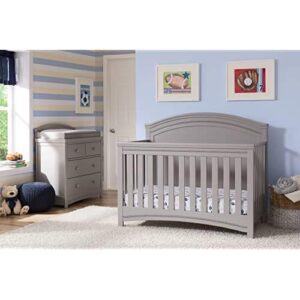 Simmons Kids SlumberTime Emma 4 Drawer Dresser with Changing Top, Greenguard Gold Certified, Grey