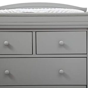 Simmons Kids SlumberTime Emma 4 Drawer Dresser with Changing Top, Greenguard Gold Certified, Grey