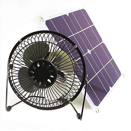 solar fan 10w 6 inch Fan Powered Ventilation Caravan Camping Home Office Outdoor Traveling Fishing by solar fan