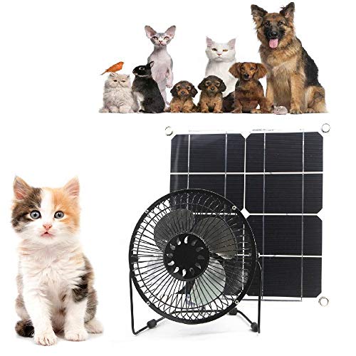 solar fan 10w 6 inch Fan Powered Ventilation Caravan Camping Home Office Outdoor Traveling Fishing by solar fan