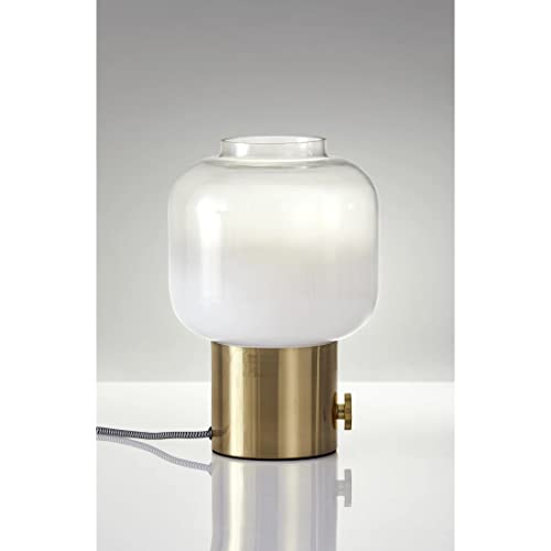 Adesso 6027-21 Lewis Table Lamp, 12 in., 60W Incandescent/13W CFL, Antique Brass, 1 Table Lamp