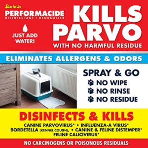 STAR BRITE PERFORMACIDE No-Rinse Disinfectant / Deodorizer for Pet Surfaces | Kills Parvovirus, Ringworm, Feline Calicivirus, Avian Influenza (Bird Flu), 3 Gallon Eco-Friendly Refill Pouches