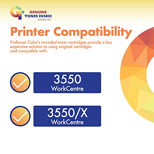 Professor Color Re-Coded OEM Toner Cartridge Replacement for Xerox WorkCentre 3550 | 106R01530 - High Capacity Black (11,000 Pages)